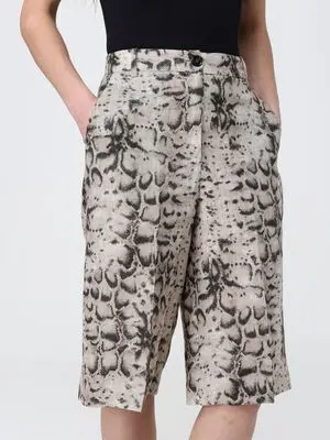 Pinko Culotte Shorts With Animal Print