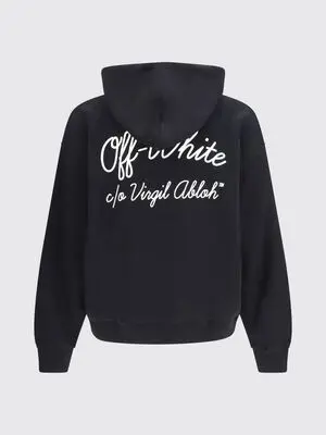 Off-White Cotton Sweatshirt With Logo