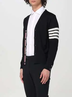 Thom Browne Cardigan With Four-bar Detail