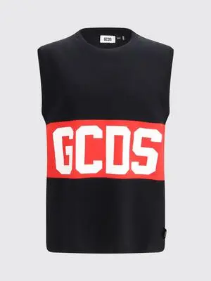 Gcds Sleeveless Top In Cotton With Logo