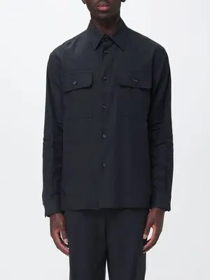 PAOLO PECORA Shirt In Cotton Blend - Black