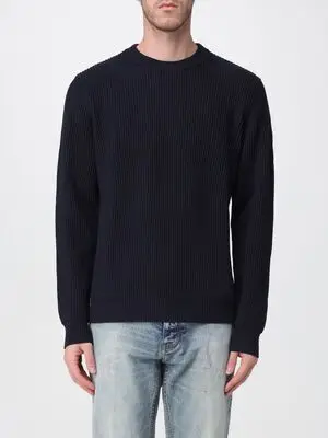 ROBERTO COLLINA Ribbed Knit Pullover - Blue
