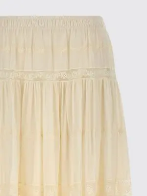 Ermanno Scervino Tiered Cotton Maxi Skirt