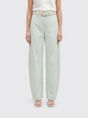 Pinko Wide Leg Belted Trousers - Water