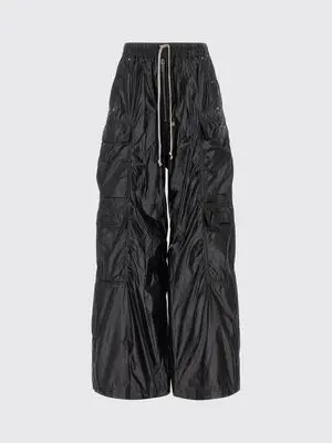 Rick Owens Crinkled Nylon Drawstring High-waisted Cargo Pants - Black