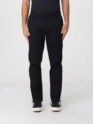 Armani Exchange Slim Fit Stretch Cotton Chino Pants With American Pockets - Navy