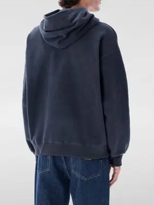 HUF Fleece Back Hoodie With Graphic Logo - Blue