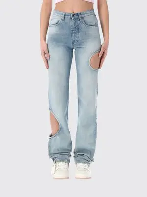 Off-White Meteor Cut-out Jeans - Denim