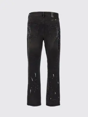 PURPLE BRAND Knee Slit Paint Denim Jeans