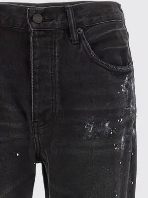 PURPLE BRAND Knee Slit Paint Denim Jeans