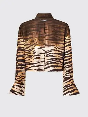 Pinko Viscose Shirt With Animal Print