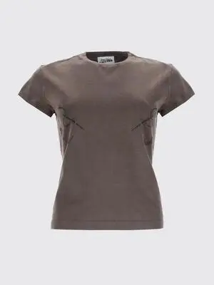 JEAN PAUL GAULTIER Organic Cotton Graphic Print T-shirt - Grey