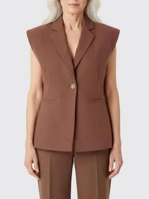 Pinko Sleeveless Tailored Waistcoat - Brown