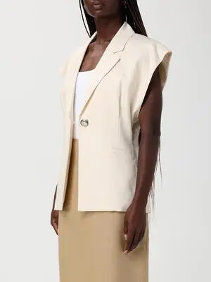 Pinko Sleeveless Tailored Waistcoat - White