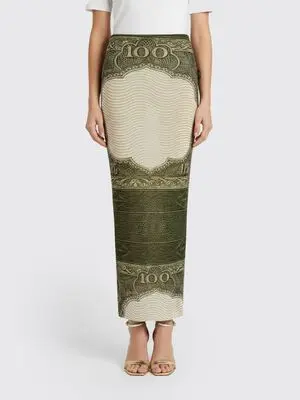 JEAN PAUL GAULTIER Printed Tulle Midi Skirt - Multicolor