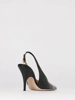 GIANVITO ROSSI Python Print Leather Slingbacks