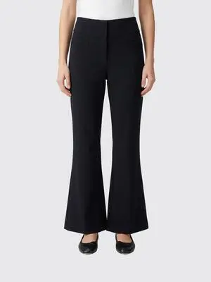 COURREGES Flared Crêpe Trousers - Black