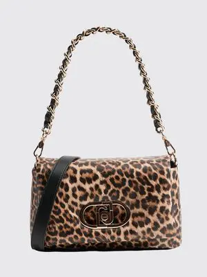 Liu Jo Animal Print Faux Leather Lapuffy M Bag - Multicolor