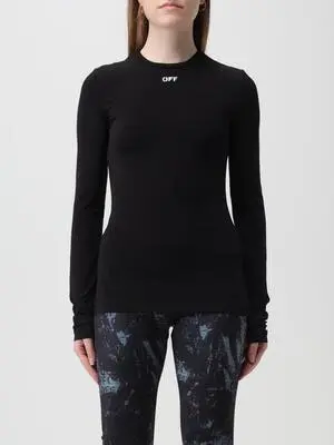 Off-White Technical Stretch Fabric Long Sleeve Top