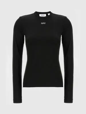 Off-White Technical Stretch Fabric Long Sleeve Top