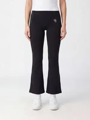 PLEIN SPORT Flared Jersey Trousers With Rhinestone Embellishments