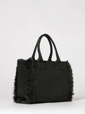 Pinko Tote Bag With Fringe Detail - Black