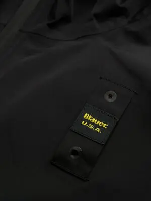 BLAUER. Nylon Windbreaker - Black