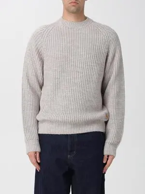Carhartt Work In Progress Ribbed Crew Neck Pullover - Beige