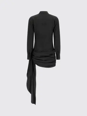 Giuseppe Di Morabito Cotton Shirtdress With Asymmetrical Detailing - Black