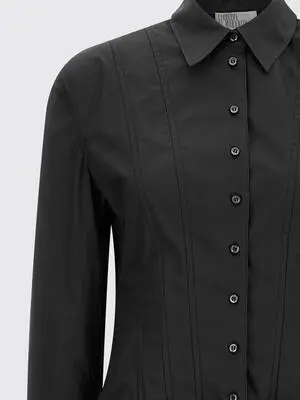 Giuseppe Di Morabito Cotton Shirtdress With Asymmetrical Detailing - Black