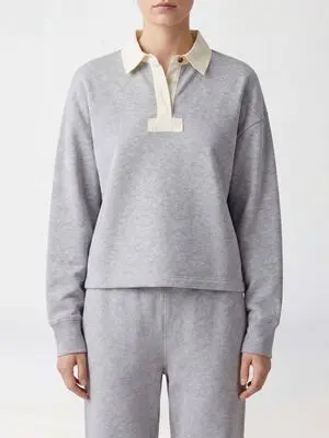 RAG&BONE Long-sleeved Cotton-blend Polo Shirt With Dropped Shoulders