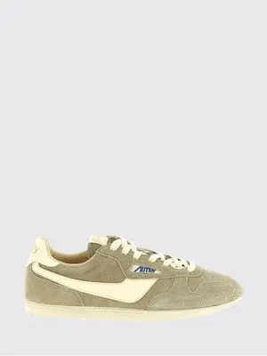 AUTRY Windspin Low Top Leather And Nylon Sneakers With Suede Inserts - Grey