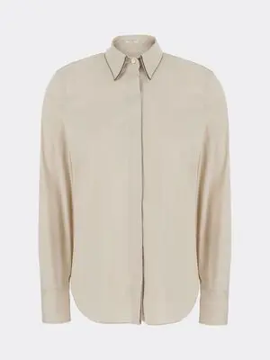 Brunello Cucinelli Classic Collar Shirt - Beige