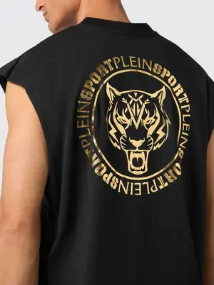PLEIN SPORT Printed Cotton Tank Top