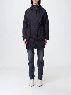 BLAUER. Nylon Raincoat With Hood - Black