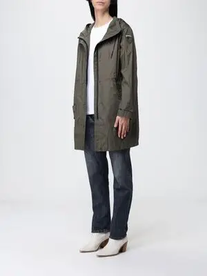 BLAUER. Nylon Raincoat With Hood - Green