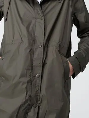 BLAUER. Nylon Raincoat With Hood - Green