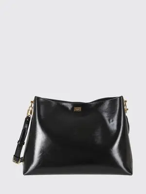 Dolce & Gabbana Vittoria Calfskin Leather Shoulder Bag - Black