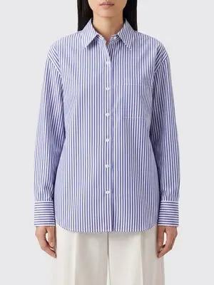 RAG&BONE Relaxed Fit Striped Cotton Shirt With Dropped Shoulders - White