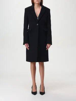 Pinko Single Breasted Coat - Black