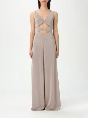 SIMONA CORSELLINI Metallic Wide Leg Jumpsuit - Pink