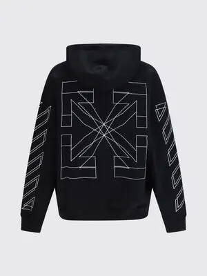 Off-White Cotton Sweatshirt With Arrow