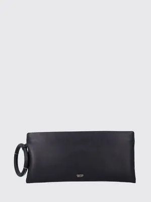 TOM FORD Aura Leather Clutch - Black