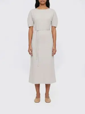LEMAIRE Cotton And Linen Midi Dress - Pearl