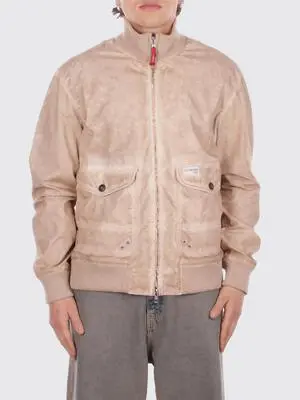 FAY Bomber In Cotton And Nylon Canvas - Mastic
