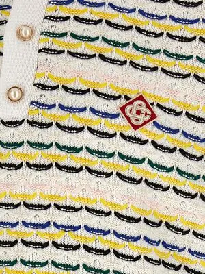 Casablanca Multi Cotton Knit Polo