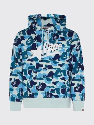 A BATHING APE Camouflage Print Cotton Hoodie