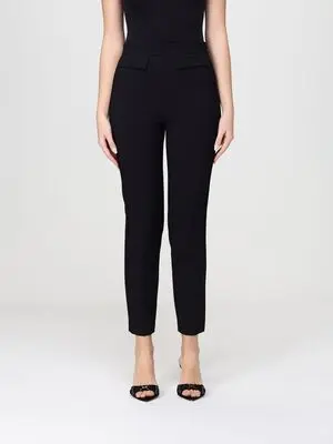 Elisabetta Franchi Crepe Cropped Trousers - Black