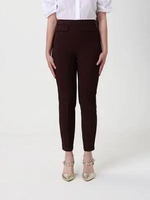 Elisabetta Franchi Crepe Cropped Trousers - Brown