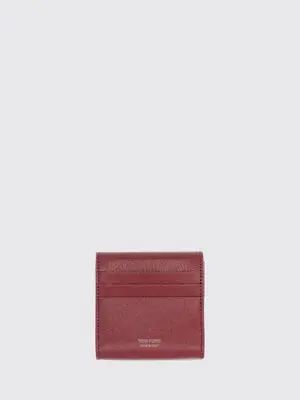 TOM FORD Leather Credit Card Holder - Red